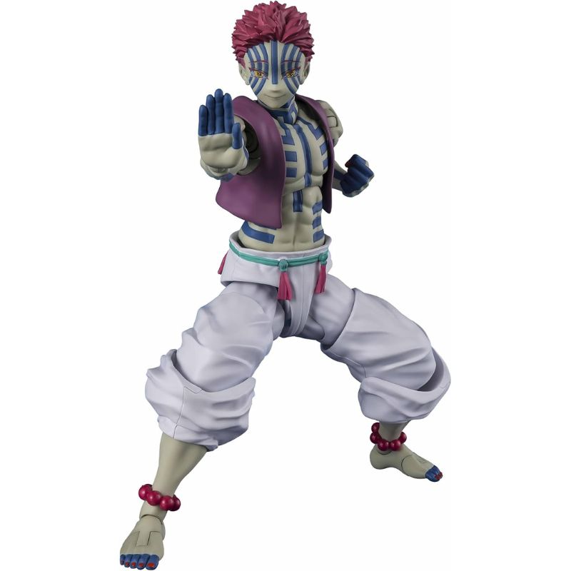 BANDAI S.H.Figuarts Demon Slayer Kimetsu no Yaiba Akaza Action Figure ...