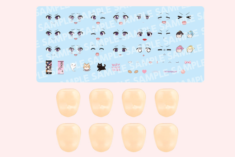 Sousai Shoujo Teien Customized Face & Decal Set Vol.7 Yuki Madoka B Mo ...