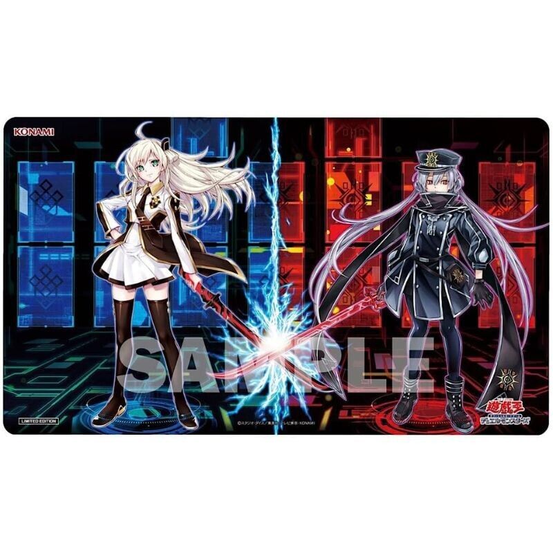 Konami Yu-Gi-Oh Sky Striker Ace Raye & Roze Duelset Playmat with Sleev ...