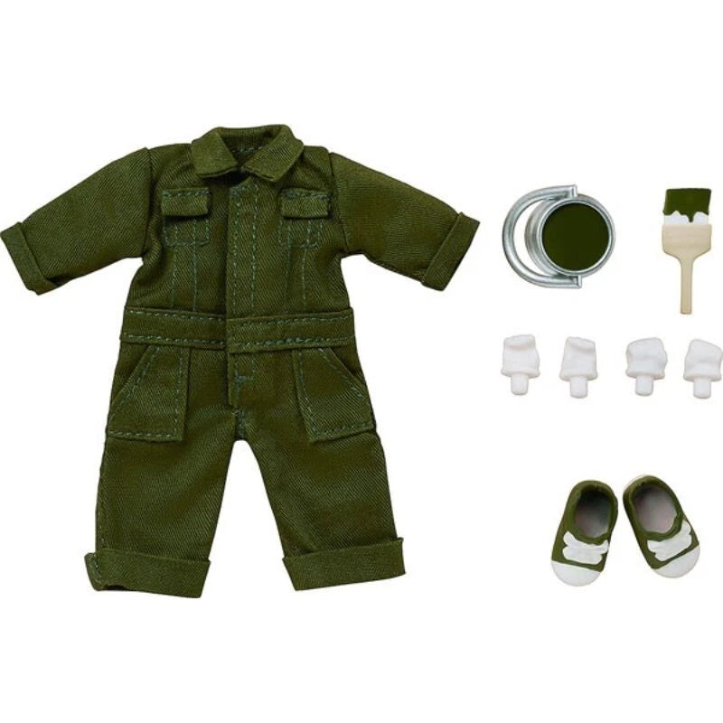 Nendoroid Doll Outfit Set Colorful Coveralls Khaki JAPAN OFFICIAL ...
