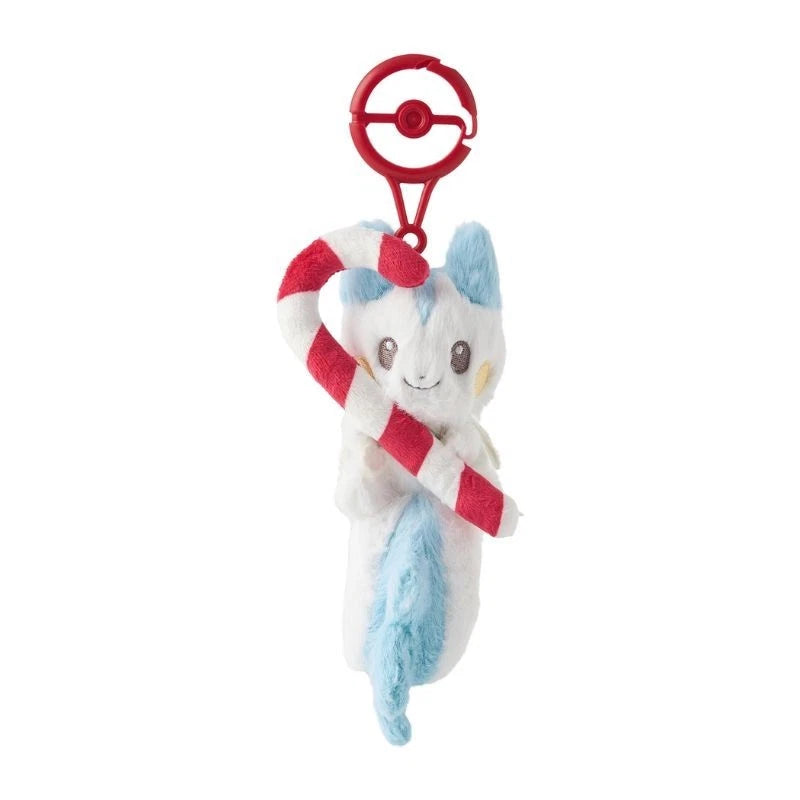 Pokemon Center Original Pokemon Holiday Blessings Plush Keychain Pachi ...