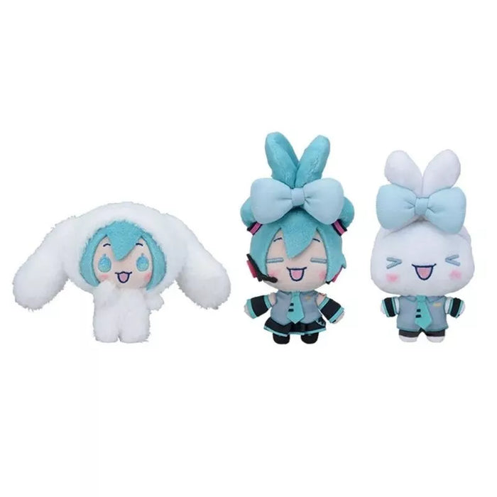 SEGA Hatsune Miku x Cinnamoroll Mascot Set of 3 Plush JAPAN OFFICIAL — ToysOneJapan