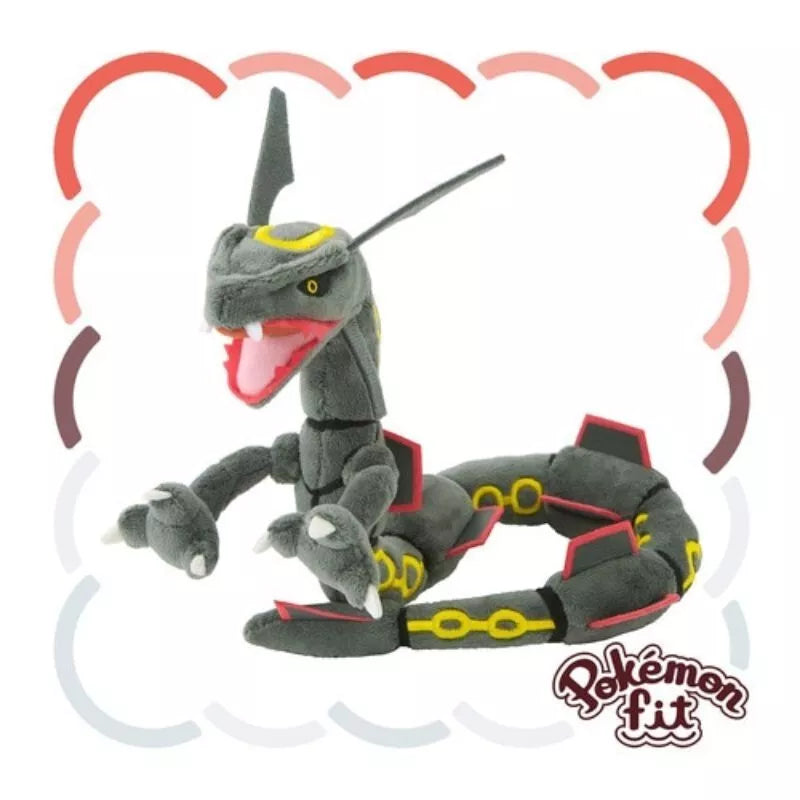 Pokemon Center Original Pokemon Fit Shiny Rayquaza Plush Doll JAPAN OF ...