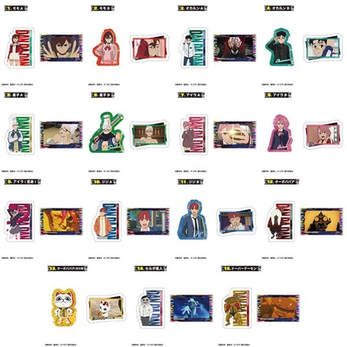 Dandadan W Diecut Clear Sticker Complete set Candy Toy JAPAN OFFICIAL ...